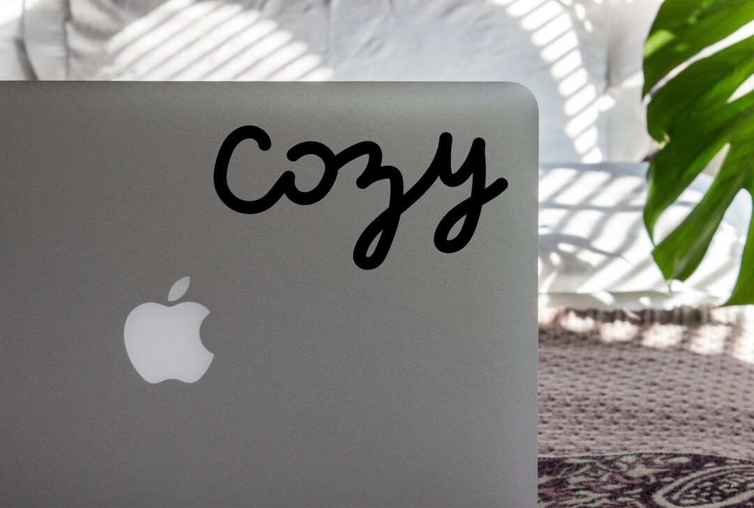 Cozy Vinyl Decal: Trendy Laptop Sticker - Etsy