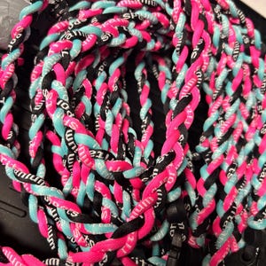 Sports Rope Necklace, Three Braid Baseball Necklace, Team Sports ...