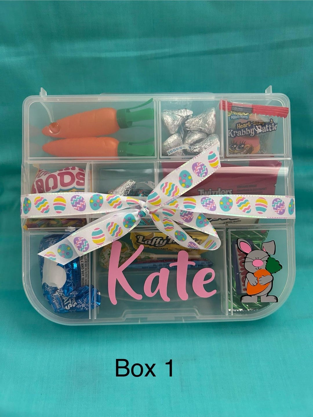 Personalized Snack Box, Personalized Kids Tackle Box. Easter Gift ...