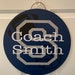 Coach Door Hanger, Personalized Wood Teacher Sign, Wood Teacher Sign ...
