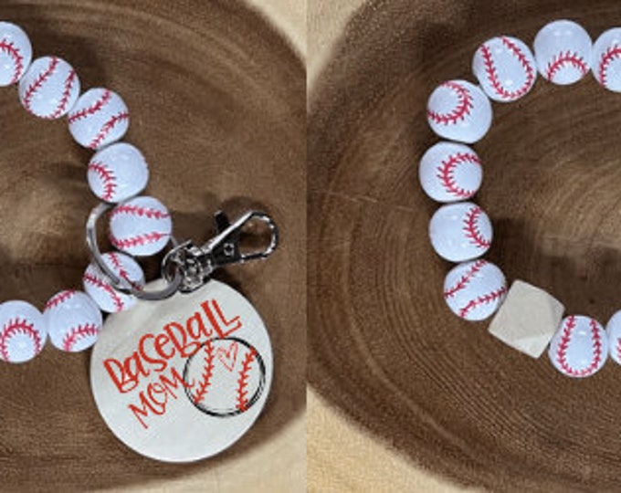 Baseball Mom, Baseball Mom Gift, Team Mom Gifts, Baseball Bracelet ...