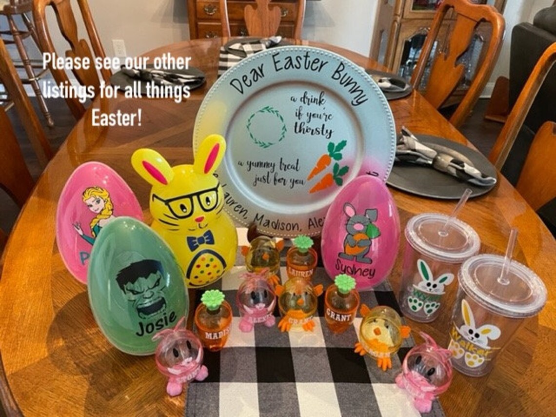 Personalized Easter Eggs Fillable Large Easter Eggs Custom - Etsy