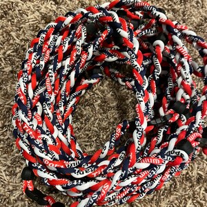 Sports Rope Necklace, Three Braid Baseball Necklace, Team Sports ...