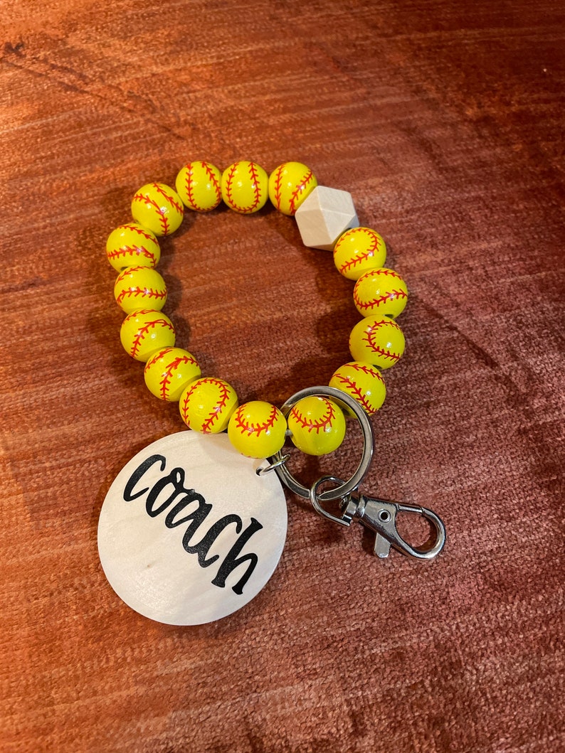 Softball Mom Softball Mom Keychain Softball Mom Bracelet - Etsy