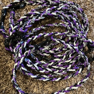 Sports Rope Necklace Three Braid Baseball Necklace Team - Etsy