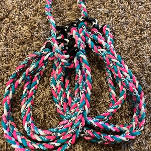 Sports Rope Necklace, Three Braid Baseball Necklace, Team Sports ...