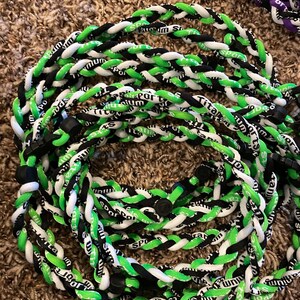 Sports Rope Necklace, Three Braid Baseball Necklace, Team Sports ...