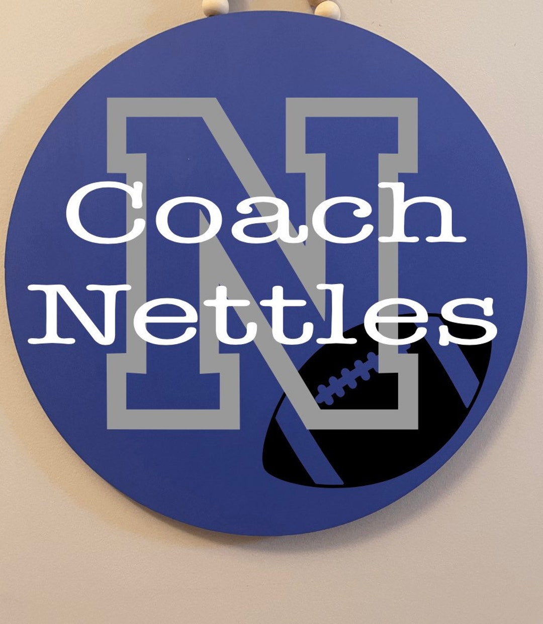 Coach Door Hanger, Personalized Wood Teacher Sign, Wood Teacher Sign ...