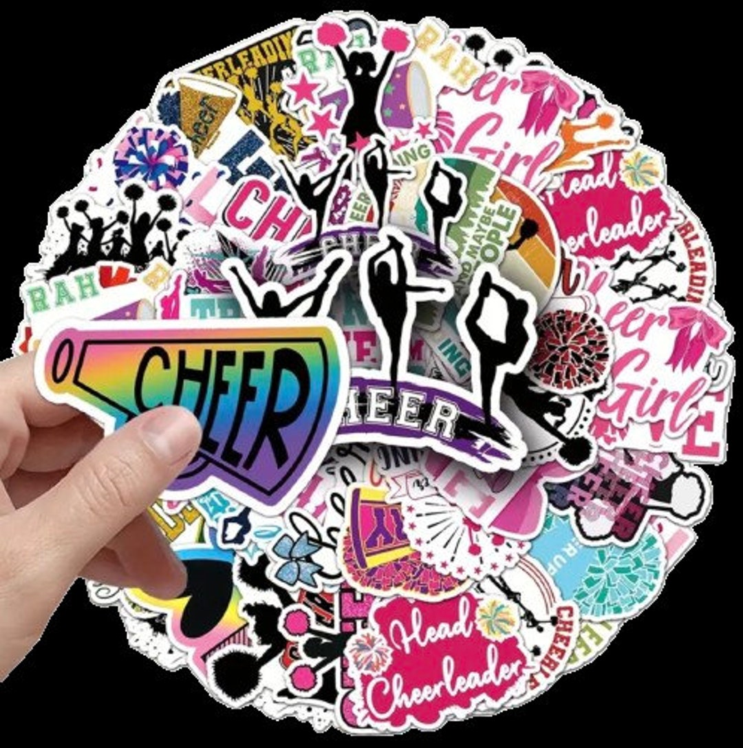 Cheerleading Stickers, Pack of Cheerleading Stickers, Team Cheer Gifts ...
