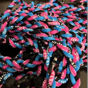 Sports Rope Necklace, Three Braid Baseball Necklace, Team Sports ...