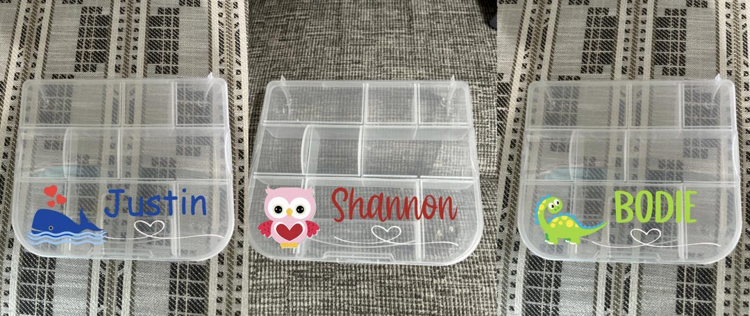 Personalized Snack Box, Personalized Kids Tackle Box. Valentine's Day ...