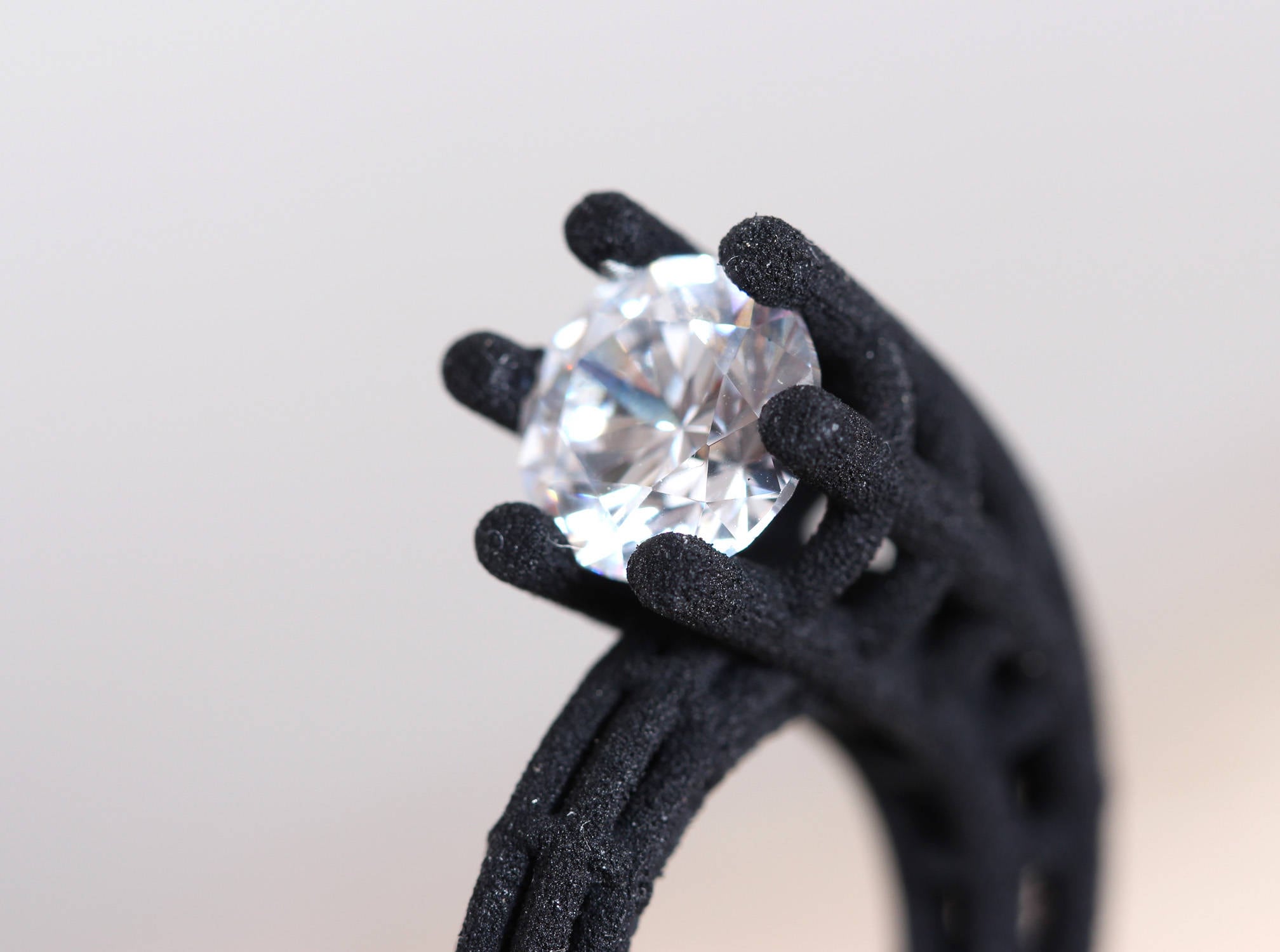 Black Geometric Ring for Women Architecture Jewelry - Etsy