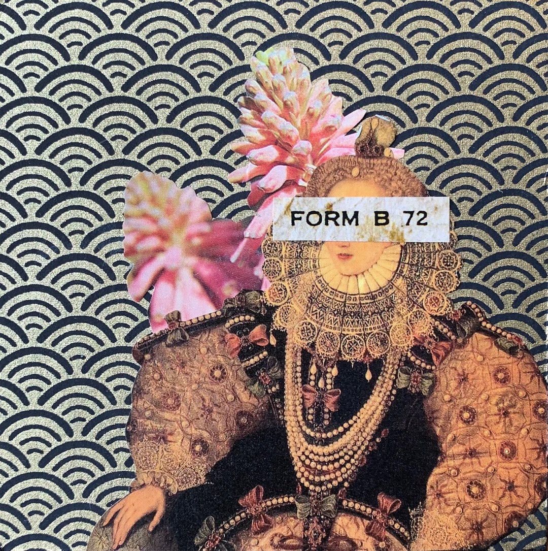 Elizabeth Original Mini Collage Mixed Media Art Unique Art Art Gift - Etsy