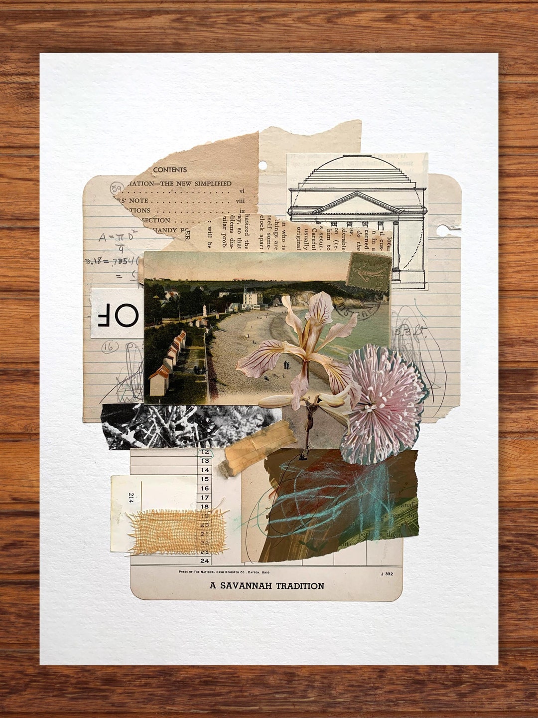 Original Collage A Savannah Tradition - Etsy