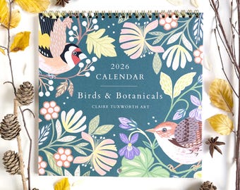 The 2026 Birds in Hats Wall Calendar! Birds and Their Homes - Etsy