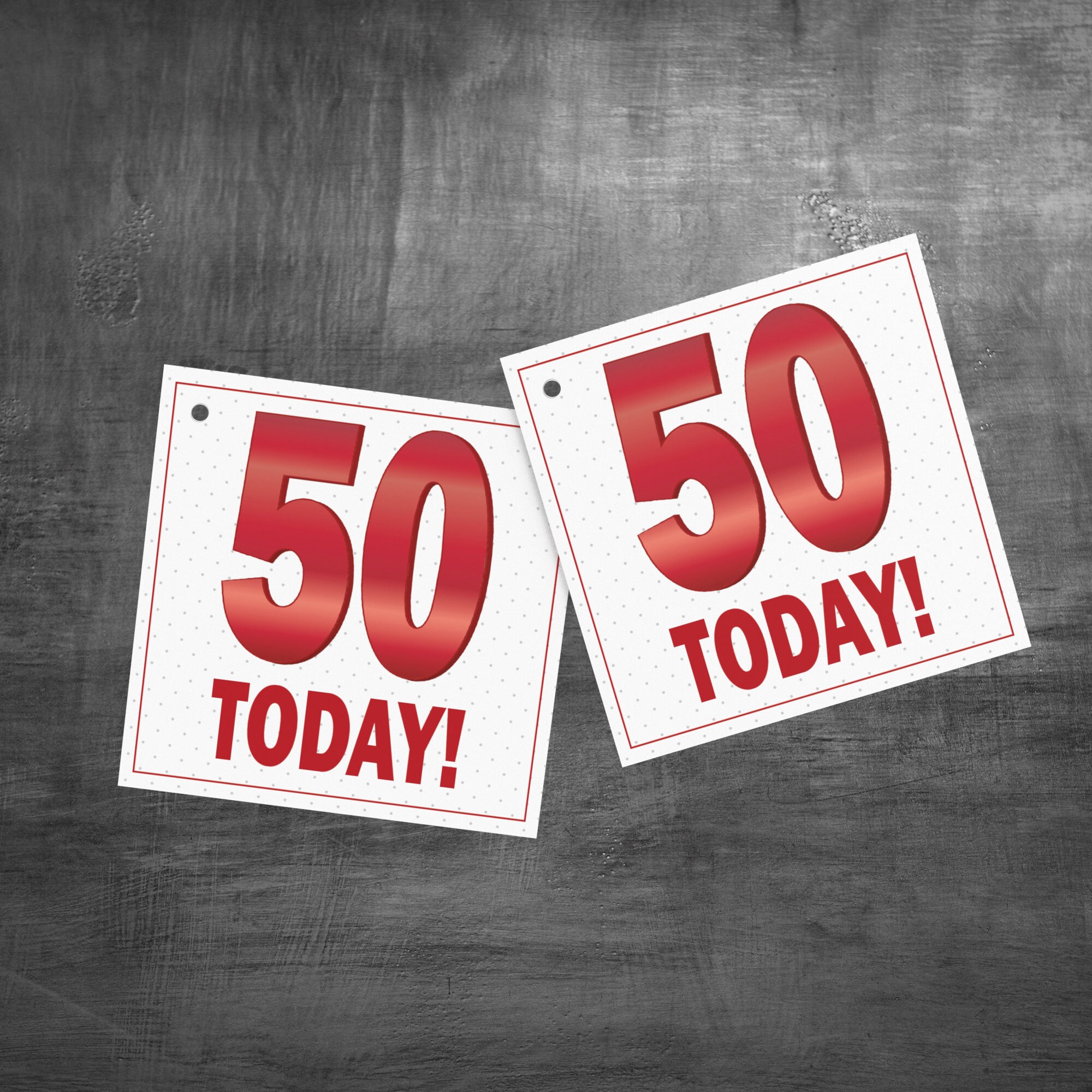 50 Today Gift Tags 50 Birthday Gift Tags Fun Birthday Gift | Etsy