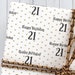 21st Birthday Wrapping Paper - 21st Birthday Paper - 21st Gift Idea ...
