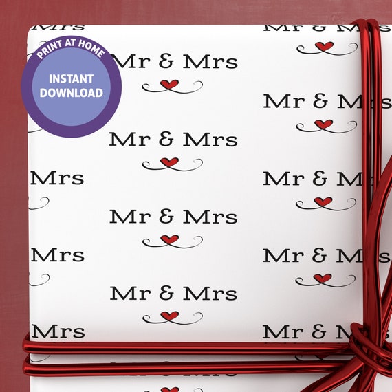 Wedding gift wrapper printable | Beachweddingtips.com