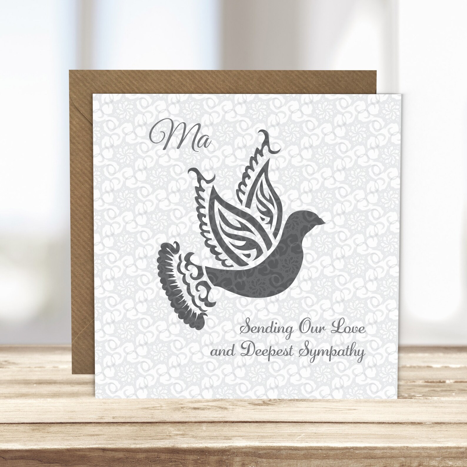 Dove Sympathy Card Personalised Sympathy Card Bereavement - Etsy Hong Kong