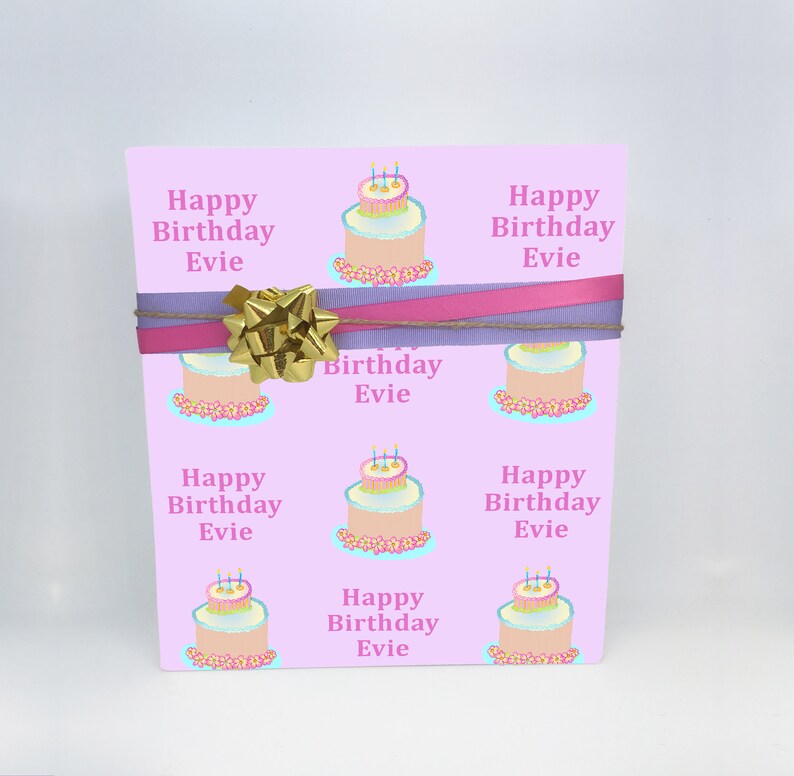 Personalised Wrapping Paper Birthday Cake Wrapping Paper | Etsy UK Personalised Wrapping Paper Birthday Cake Wrapping Paper | Etsy UK