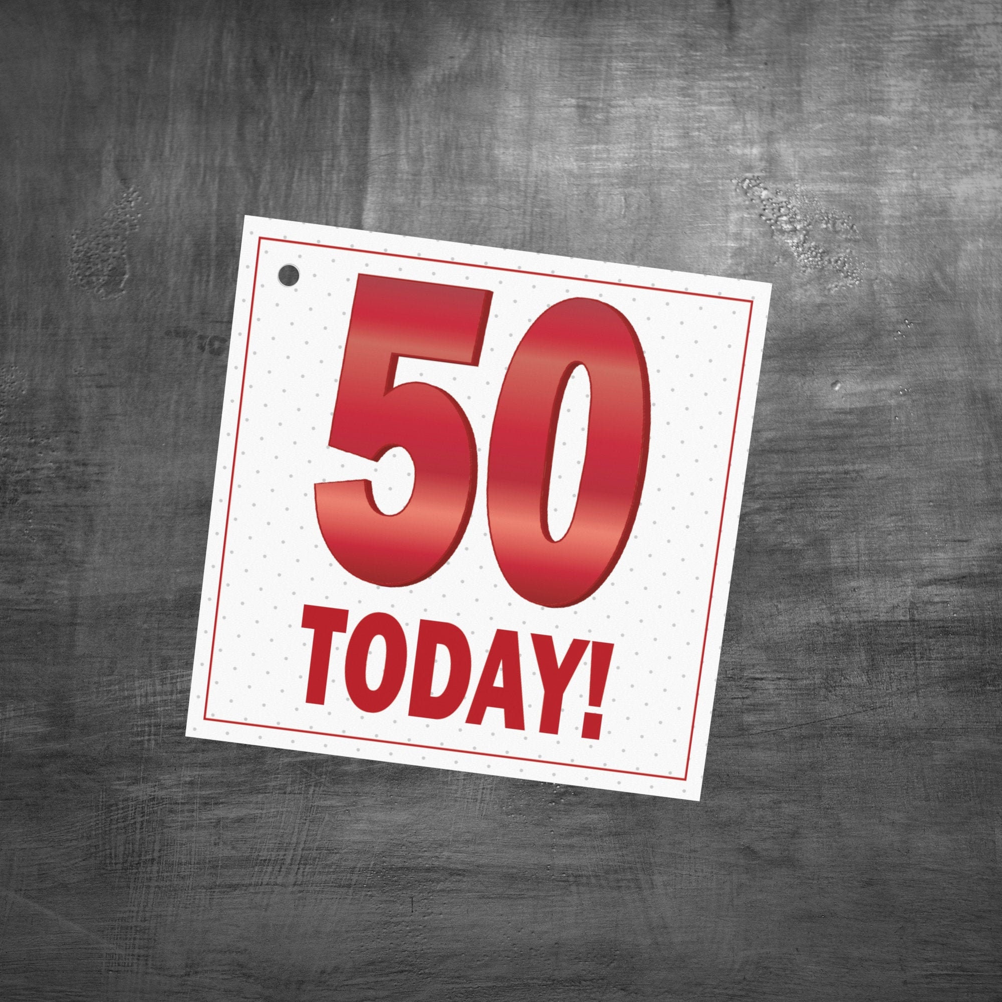 50 Today Gift Tags 50 Birthday Gift Tags Fun Birthday Gift | Etsy