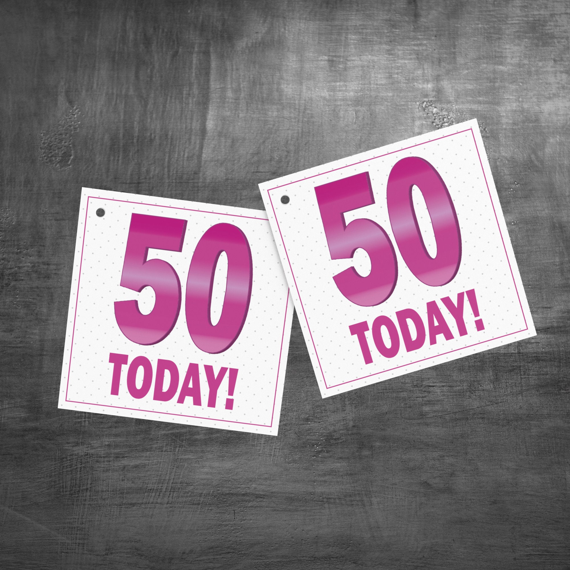 50 Today Gift Tags - 50 Birthday Gift Tags - Fun Birthday Gift Tags ...
