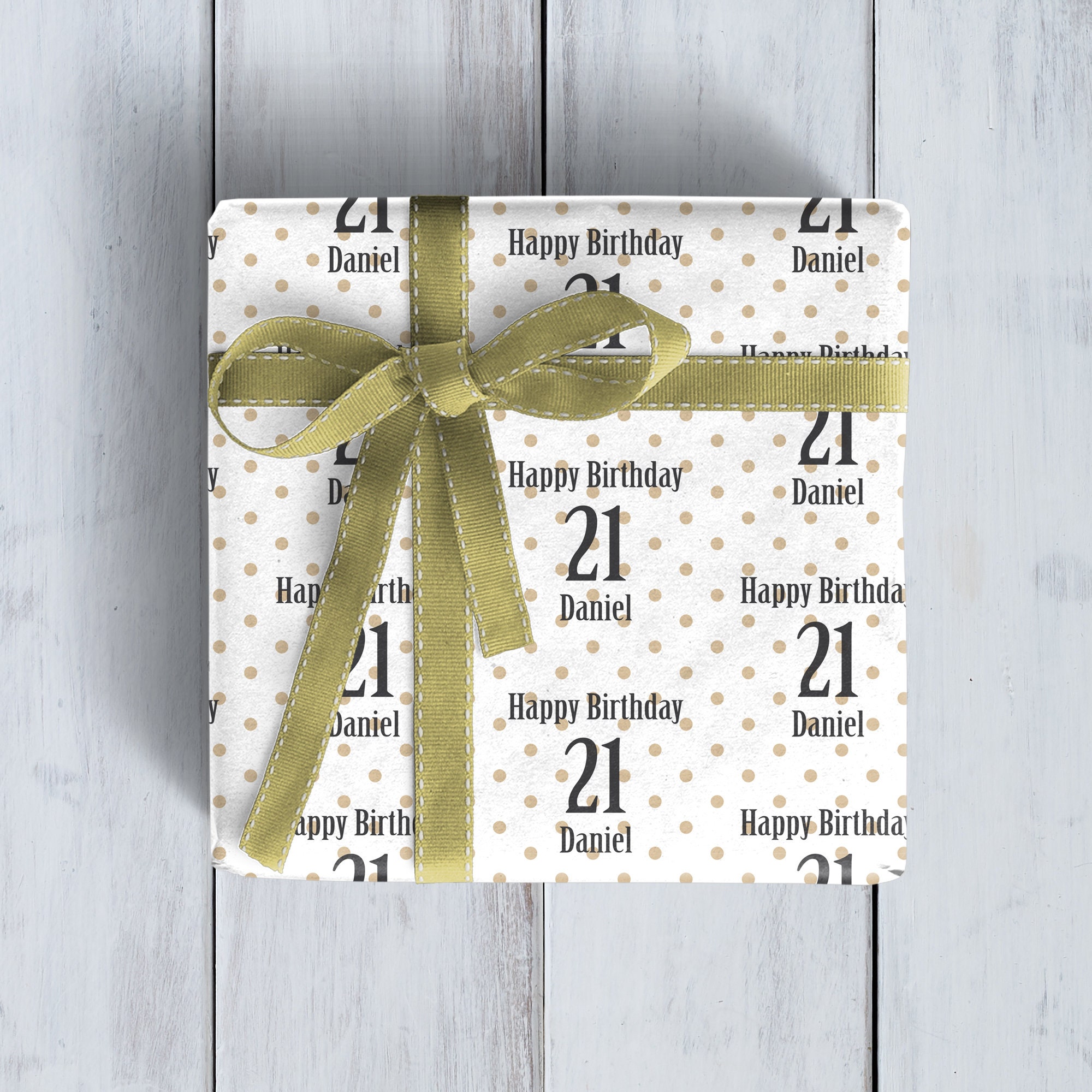 Personalised 21st Birthday Wrapping Paper 21st Birthday - Etsy UK