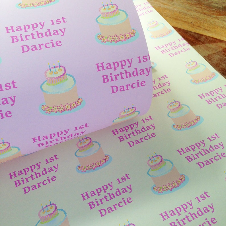 Personalised Wrapping Paper Birthday Cake Wrapping Paper | Etsy UK Personalised Wrapping Paper Birthday Cake Wrapping Paper | Etsy UK