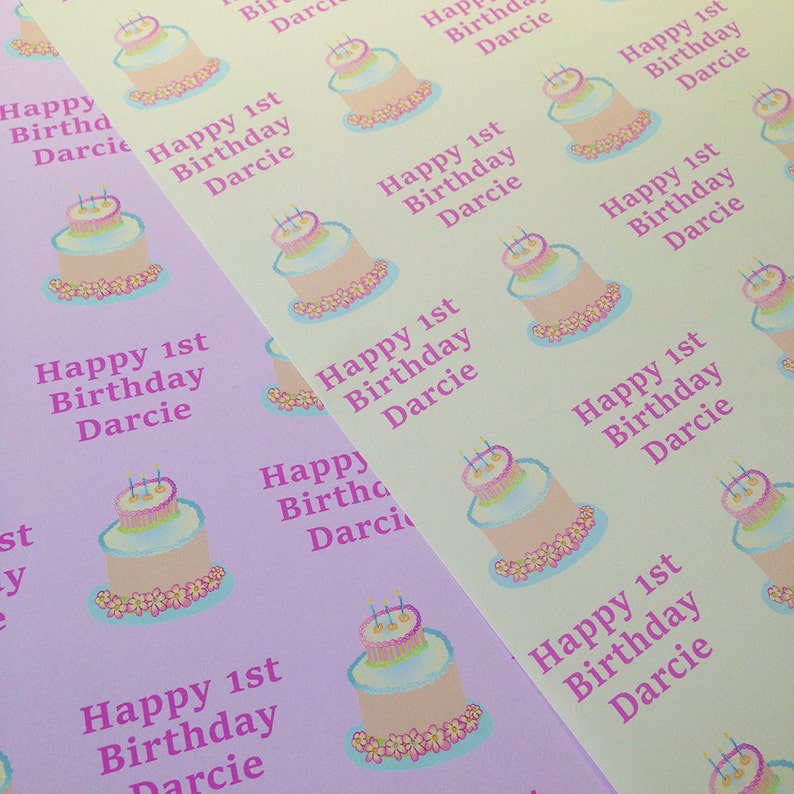 Personalised Wrapping Paper Birthday Cake Wrapping Paper | Etsy UK Personalised Wrapping Paper Birthday Cake Wrapping Paper | Etsy UK