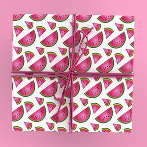 Watermelon Wrapping Paper Printable Watermelon Wrapping Paper Digital ...