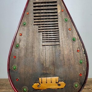 Handcarved Tung Wood Lacquerware Pipa,exquisite Pattern,musical ...