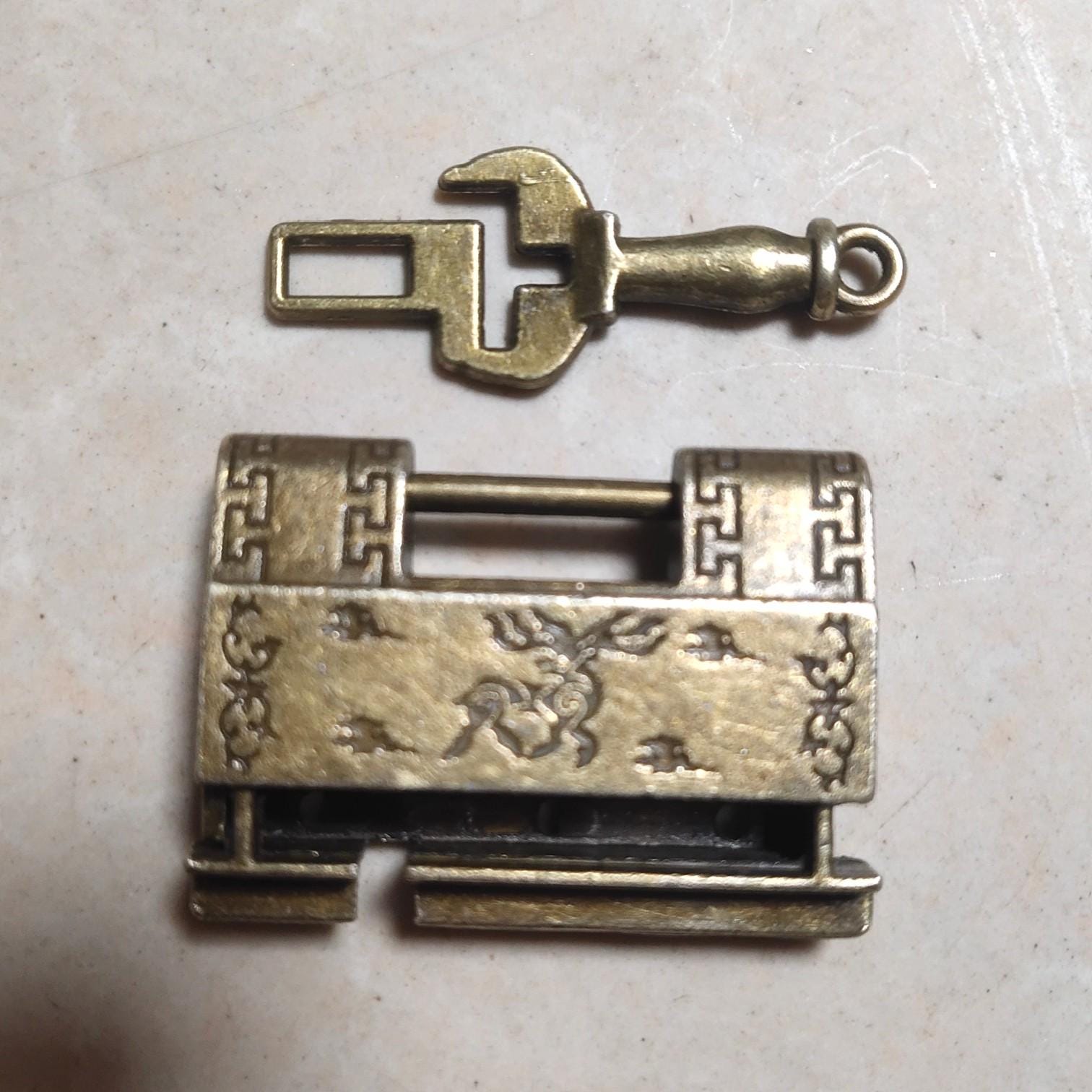 Handcarved Copper Lock,door Lock,cabinet Lock,irregular Lock,unique ...