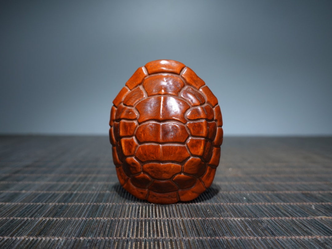 Boxwood Turtle Shell Statue Decorations，handcrafted, Tabletop ...