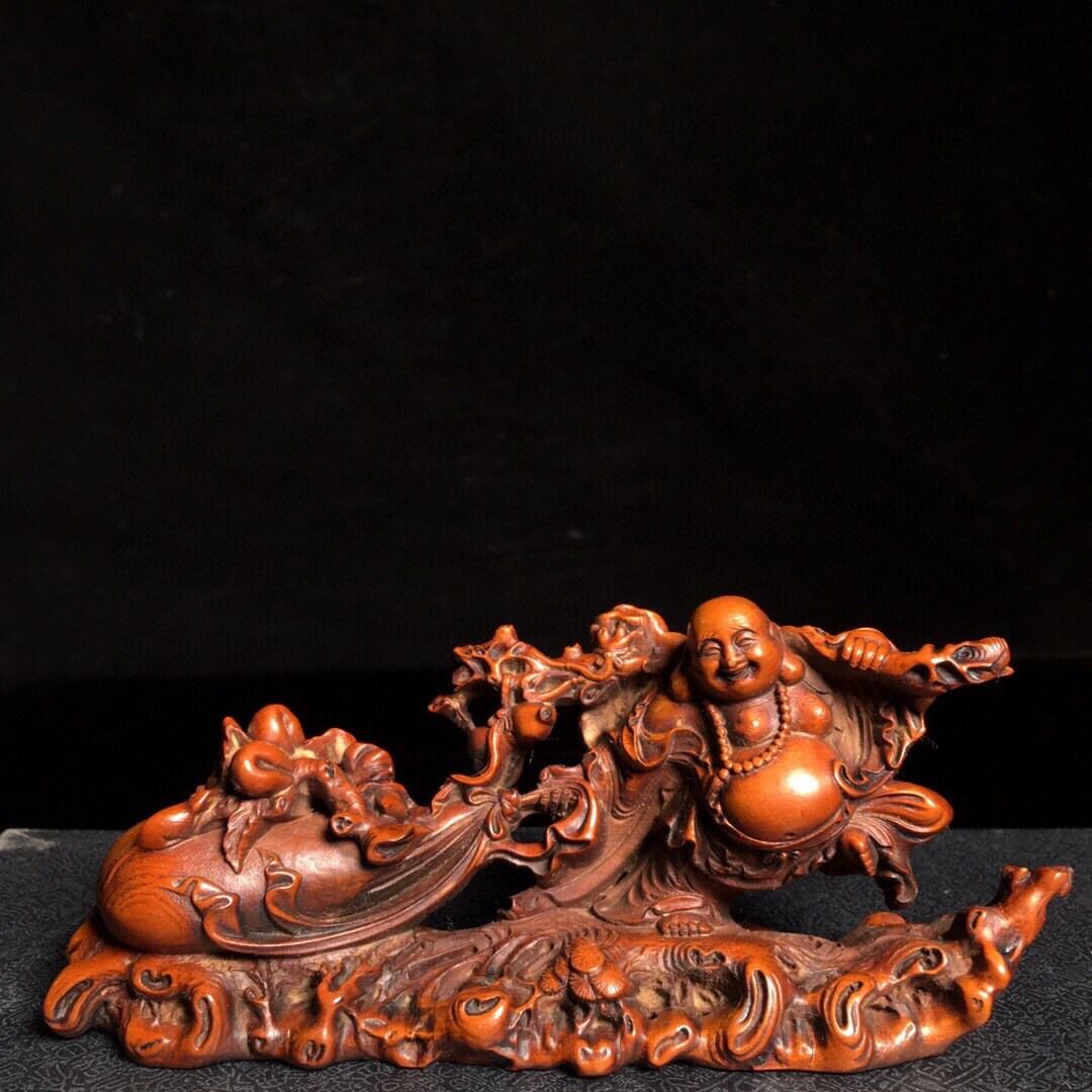 Handcarved Natural Boxwood Pen Holder,character Statue,study Decoration ...