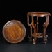 Chinese Collection of Rosewood Round Bases/flower Racks/flower Tables ...
