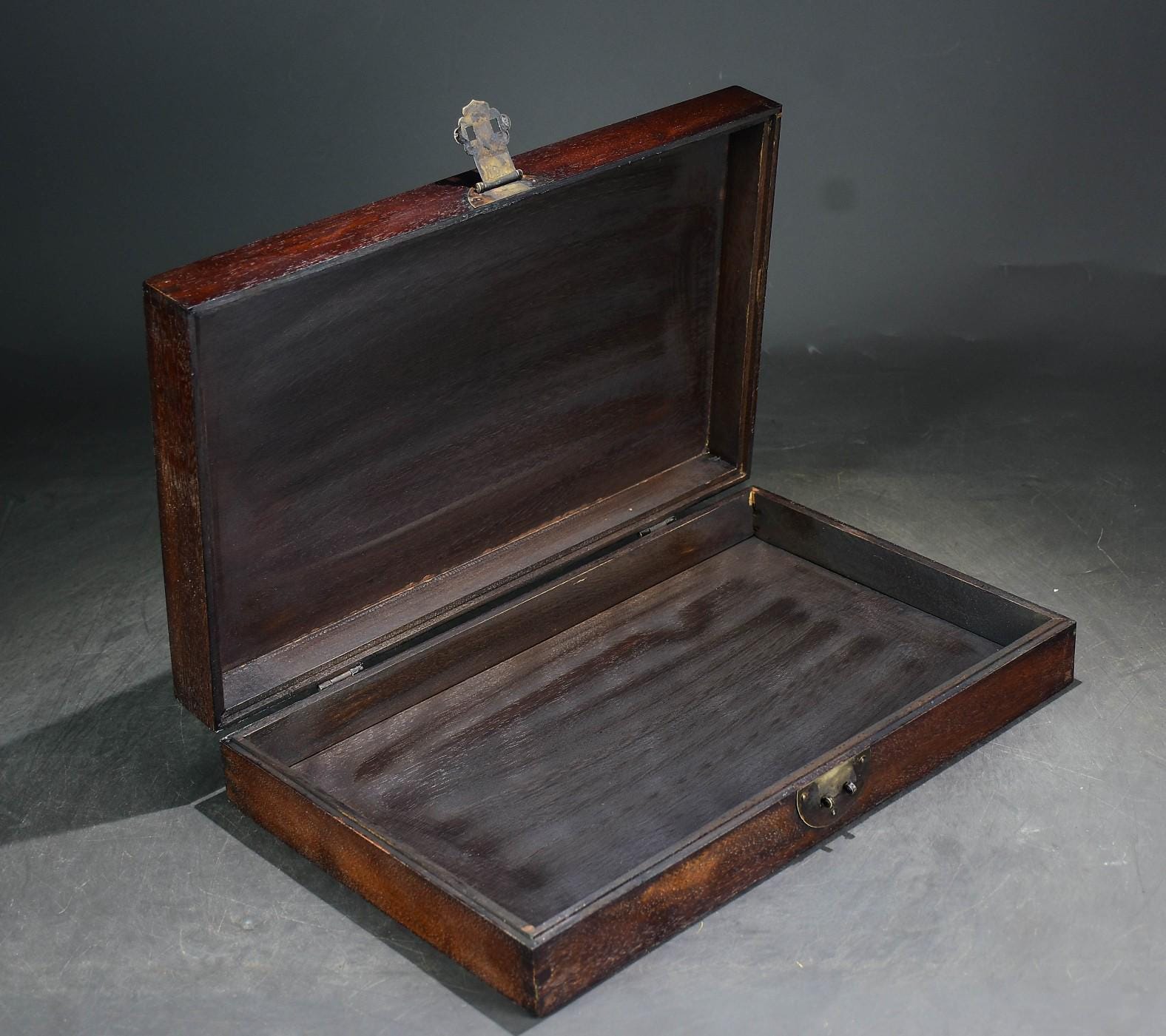 Chinese Hand Carved Rosewood Fish Pattern Storage Box/treasure Box ...