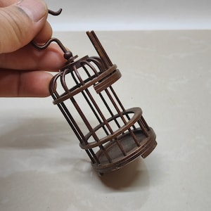 Bronze Chirping Insect Cage/grasshopper Cage/cricket Cage,handcrafted ...