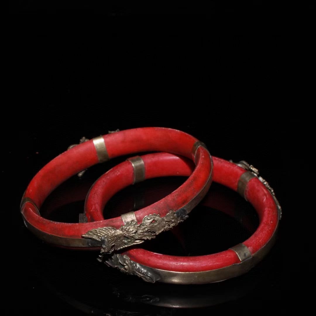 Old Dragon and Phoenix Bracelet - Etsy