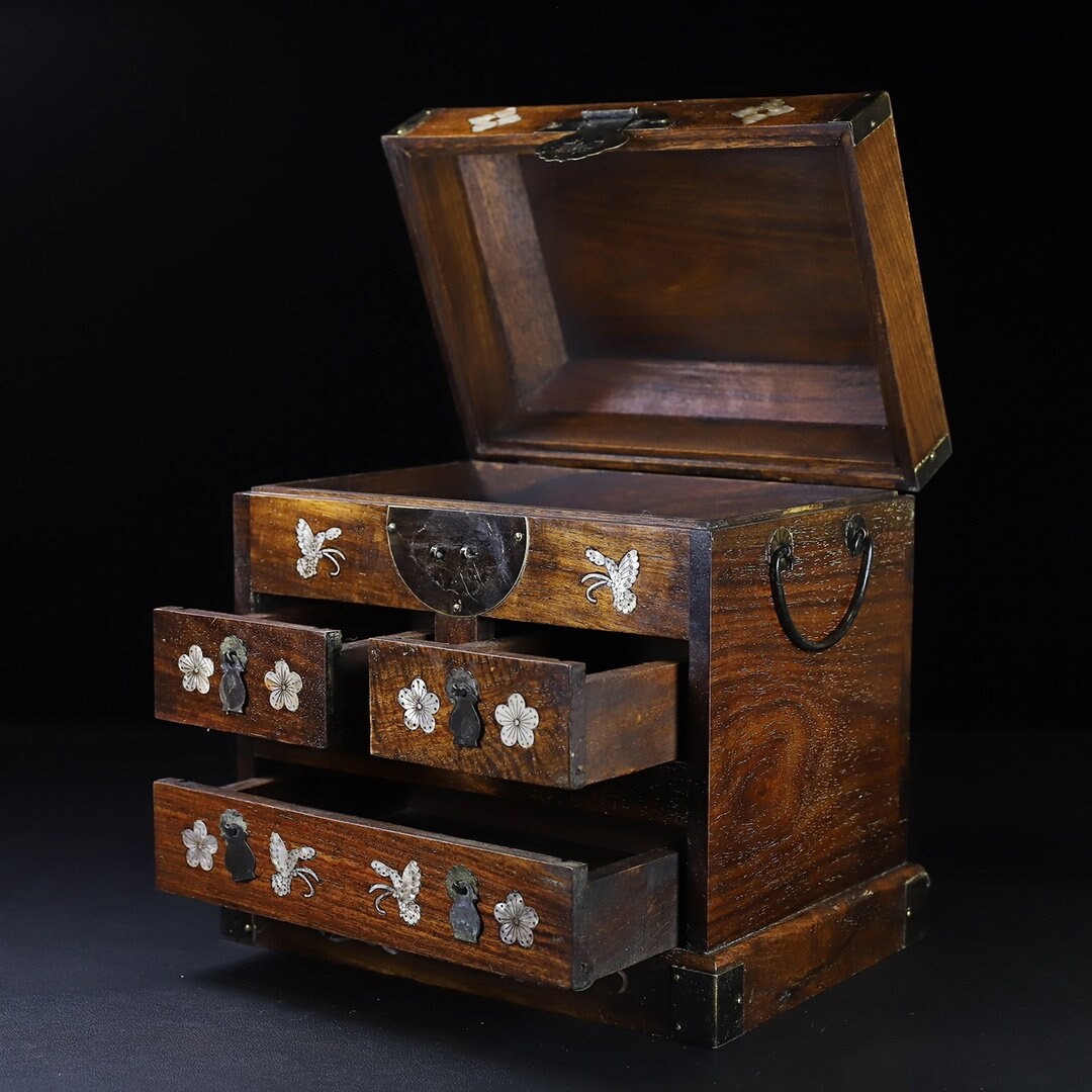 Handcrafted Rosewood Mandarin Duck Box/jewelry Box/storage Box/multi ...