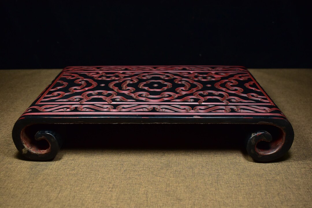 Chinese Handmade Carved Lacquerware Tea Table/coffee Table/desk/roll ...