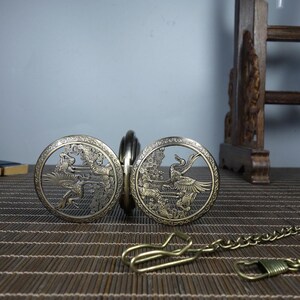 Chinese Collection of Hand Carved Copper Flower Patterned Clocks ...