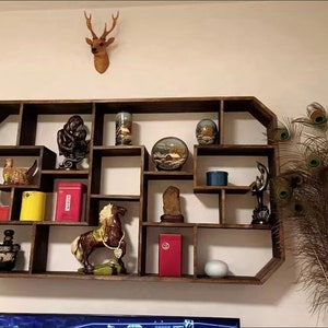 Chinese Handmade Wall Mounted Storage Rack,storage Tea Set Holder ...