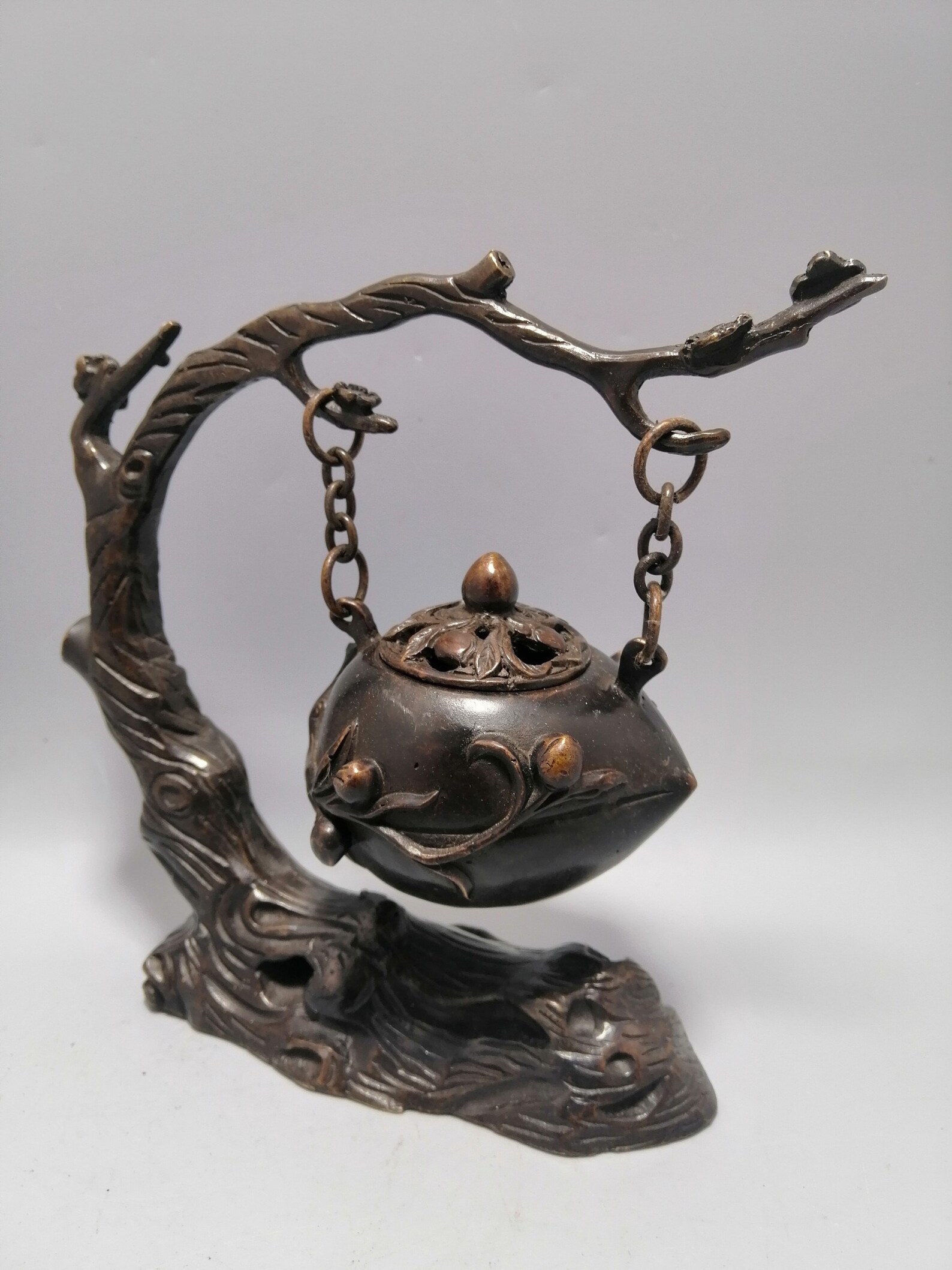Chinese Antique Pure Hand-carved Hanging Furnace Decoration, Can Be ...