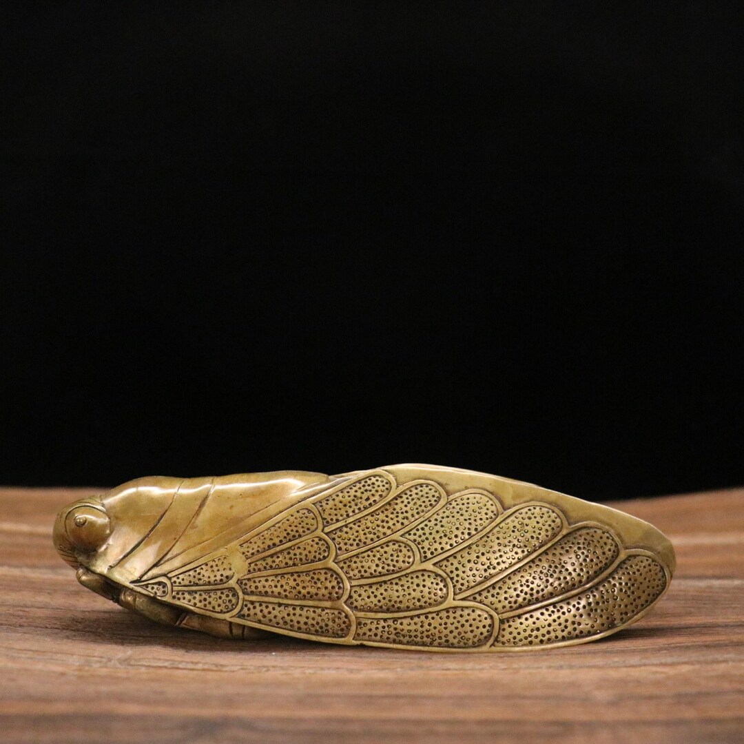 Chinese Handmade Copper Cicada, Rare Statue, Exquisite Craftsmanship ...