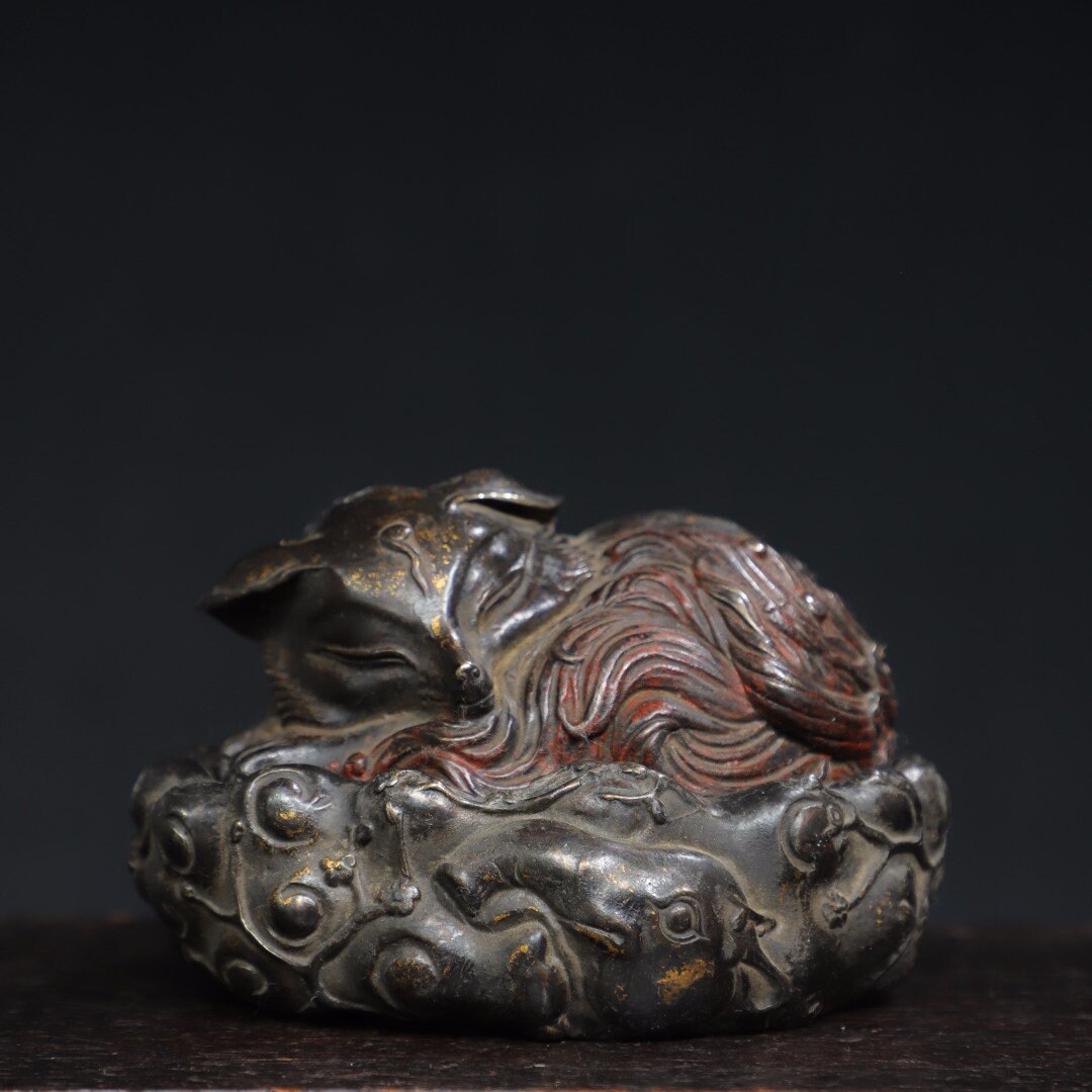 Chinese Handcarved Copper Fox Statue Incense Burner Ornamenthome ...