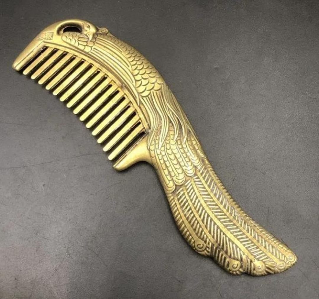 Collectibles Chinese Peacock Comb Copper Comb Phoenix Comb Decoration ...