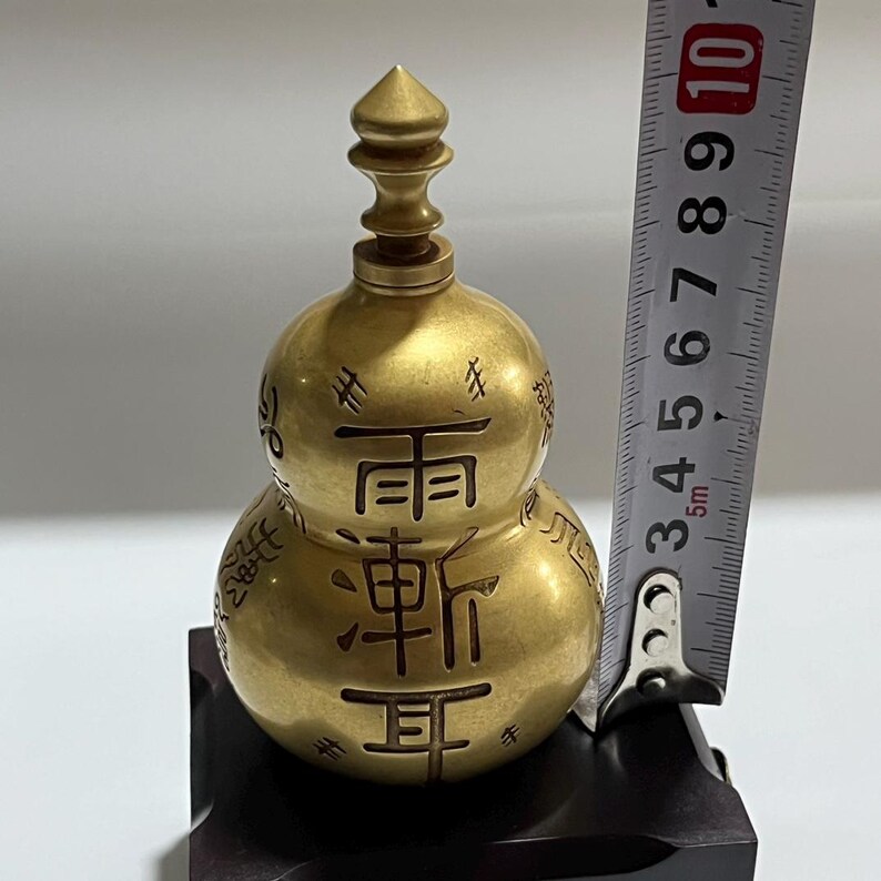 Chinese Handmade Copper Gourd Statue Ornament, Exquisite Craftsmanship ...