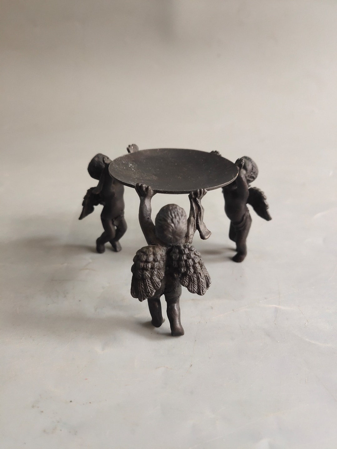 Asian Vintage Collectibles, Copper Angel Candle Holder，handmade， Teapot ...