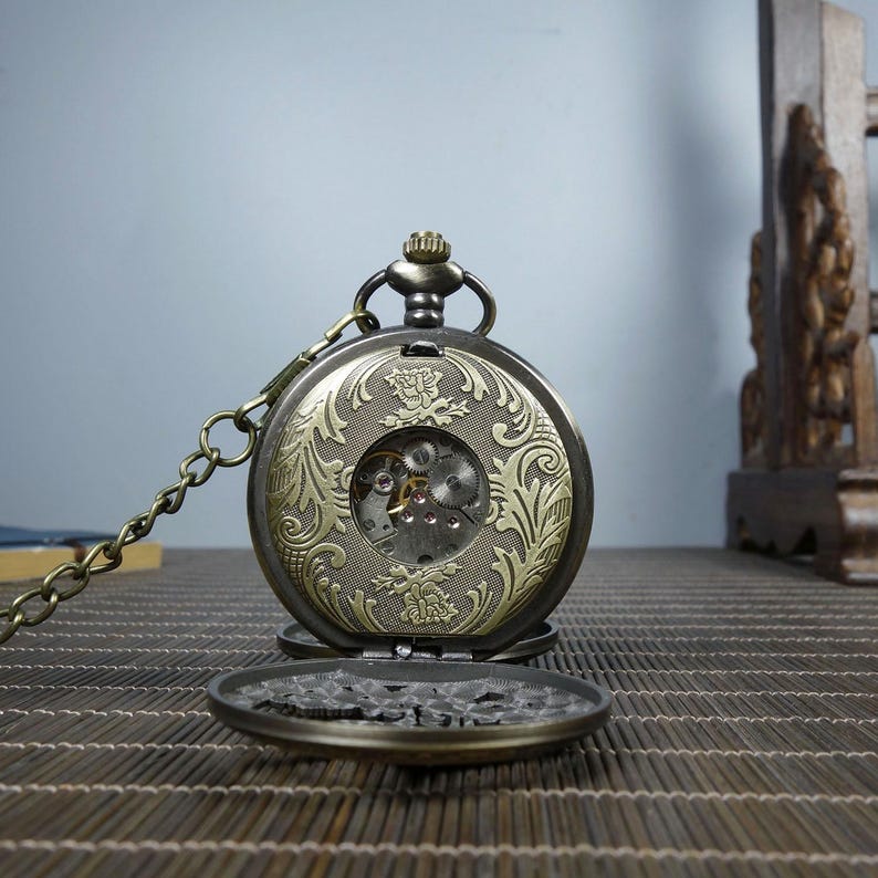Chinese Collection of Hand Carved Copper Flower Patterned Clocks ...