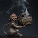 Bronze Monkey Statue Incense Burner, Handcarved, Furniture Decoration ...